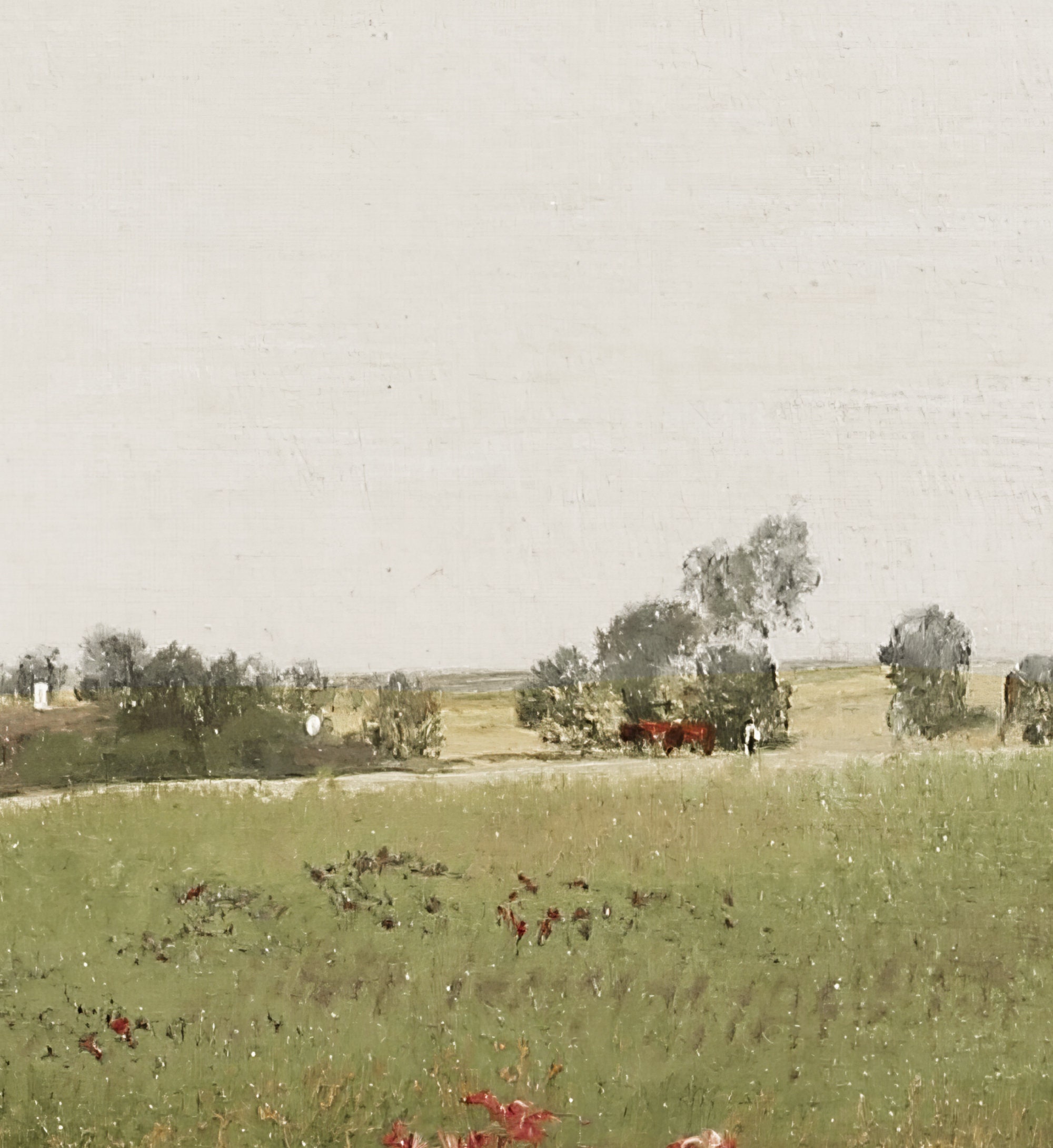 Spring Summer Grass Field Meadow Painting | Vintage Wall Art Digital ...