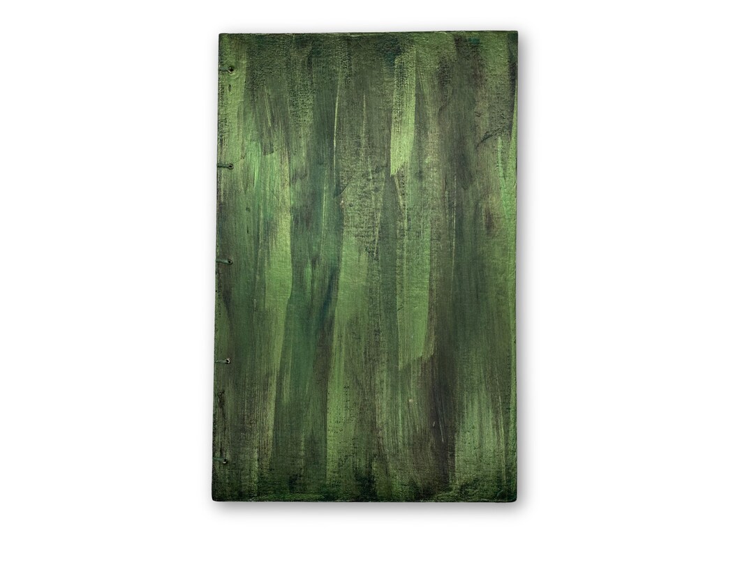 Metallic Green Hand Bound Blank Book - Etsy