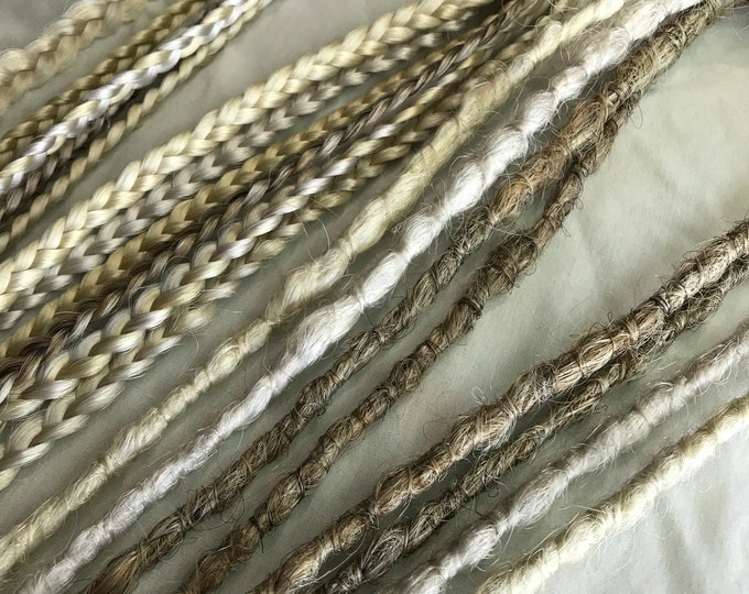 Synthetic Valkyrie Style Viking Braid/ Dreadlock Set - Etsy