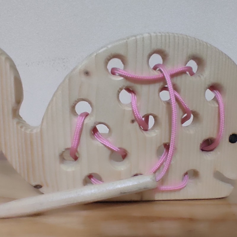 Wooden Lacing Toy - Etsy