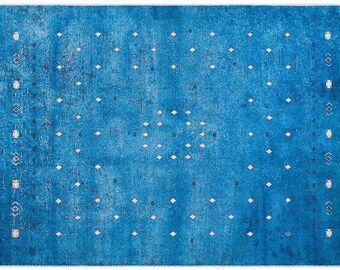 Blue Pink Turkish Rug - Etsy