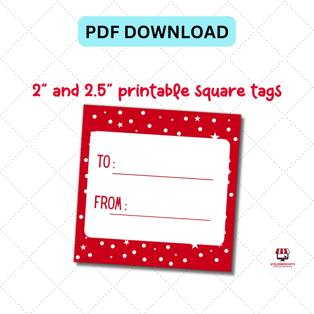 To and From Christmas Tags,to and From Printable Christmas Tags,instant ...