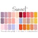 Sunset Colour Palette for Procreate - Etsy