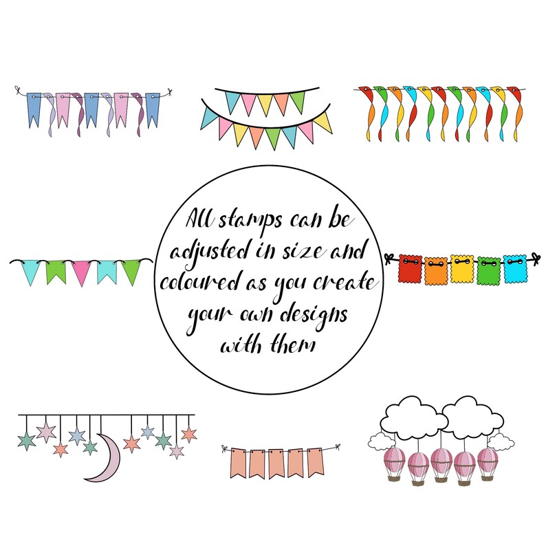 20 Hand Drawn Banner Stamp Brushes for Use With Procreate. - Etsy