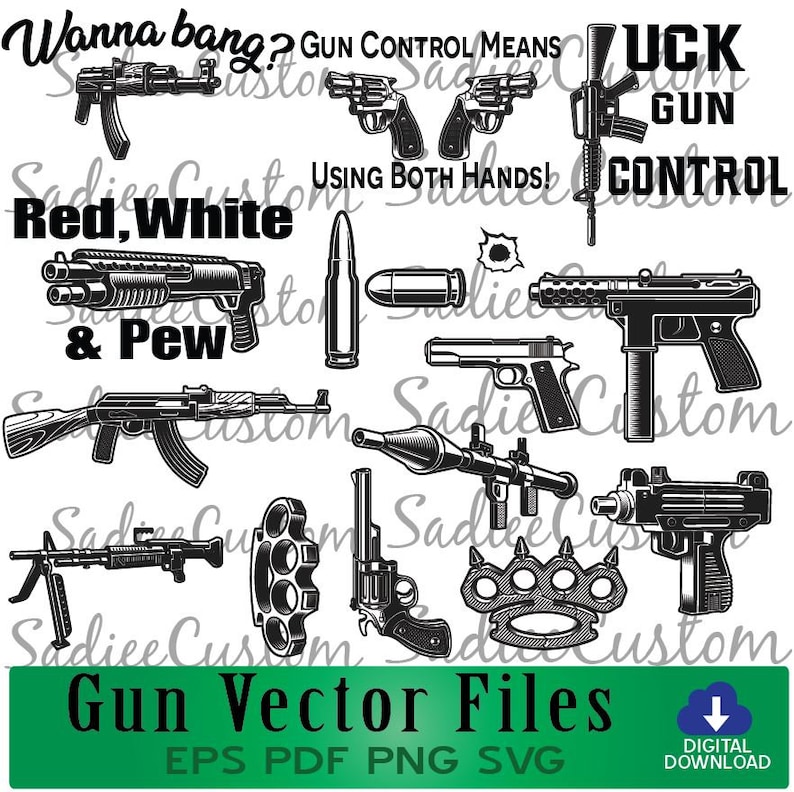 Gun Rights Design Files2nd Amendment Pew Pew Pew - Etsy