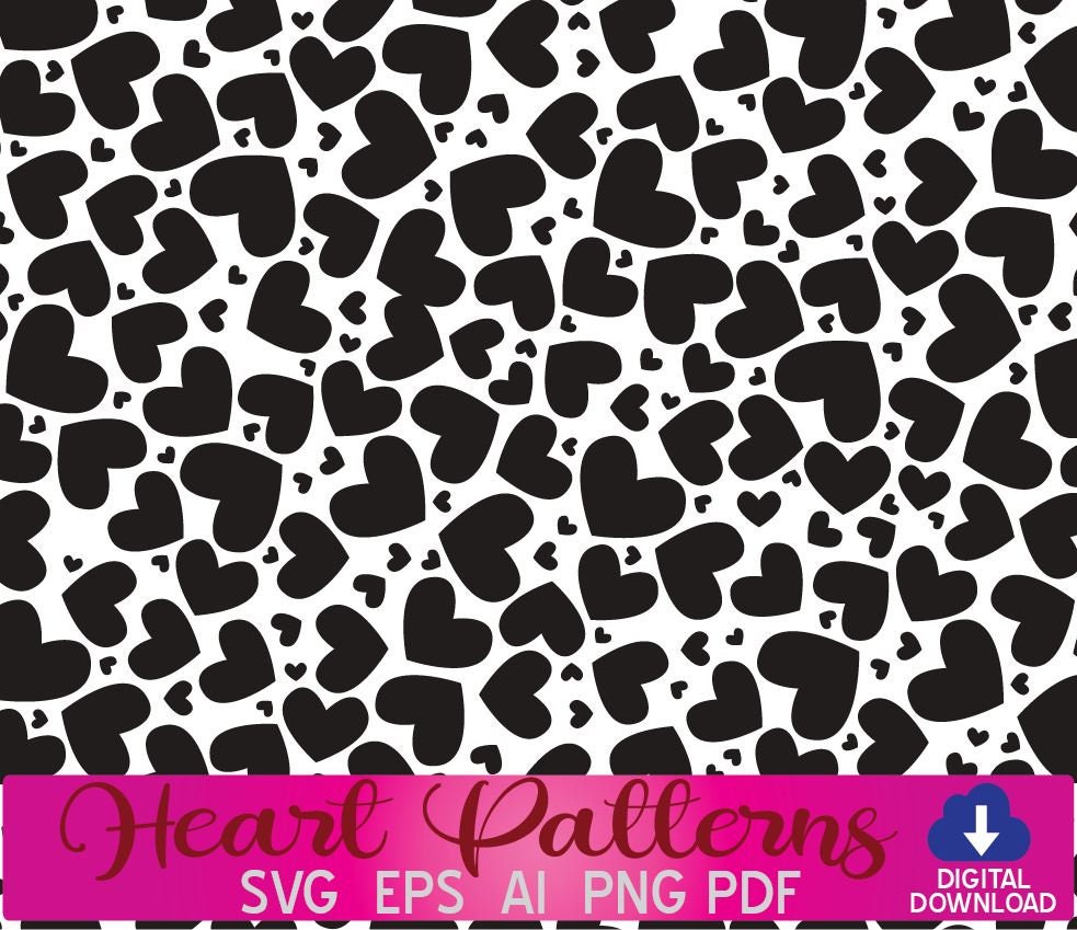 Cute Multiple Hearts SVG Critcut Filesvalentines Day Gifts - Etsy