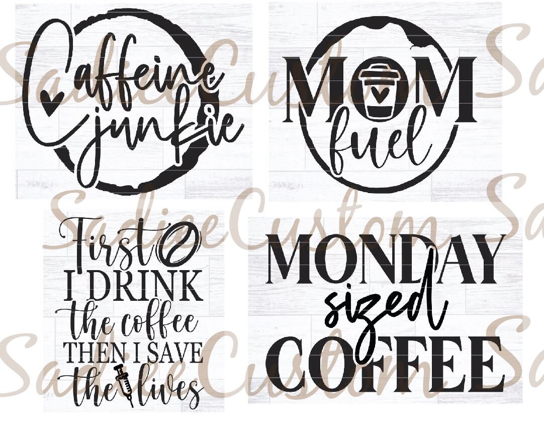 Coffee Funny Bundle, Svg File, Funny Coffee Quotes,coffee Sayings,27 ...