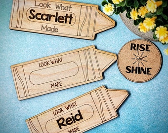 Look What I Made Magnet Art Display Magnet Personalized Kids - Etsy