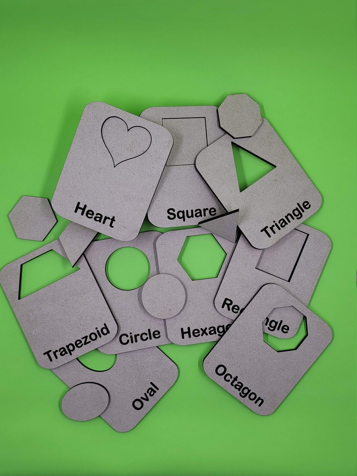 Shape Template Svg, Glow Forge File Shape Puzzle, Shape Flash Card ...