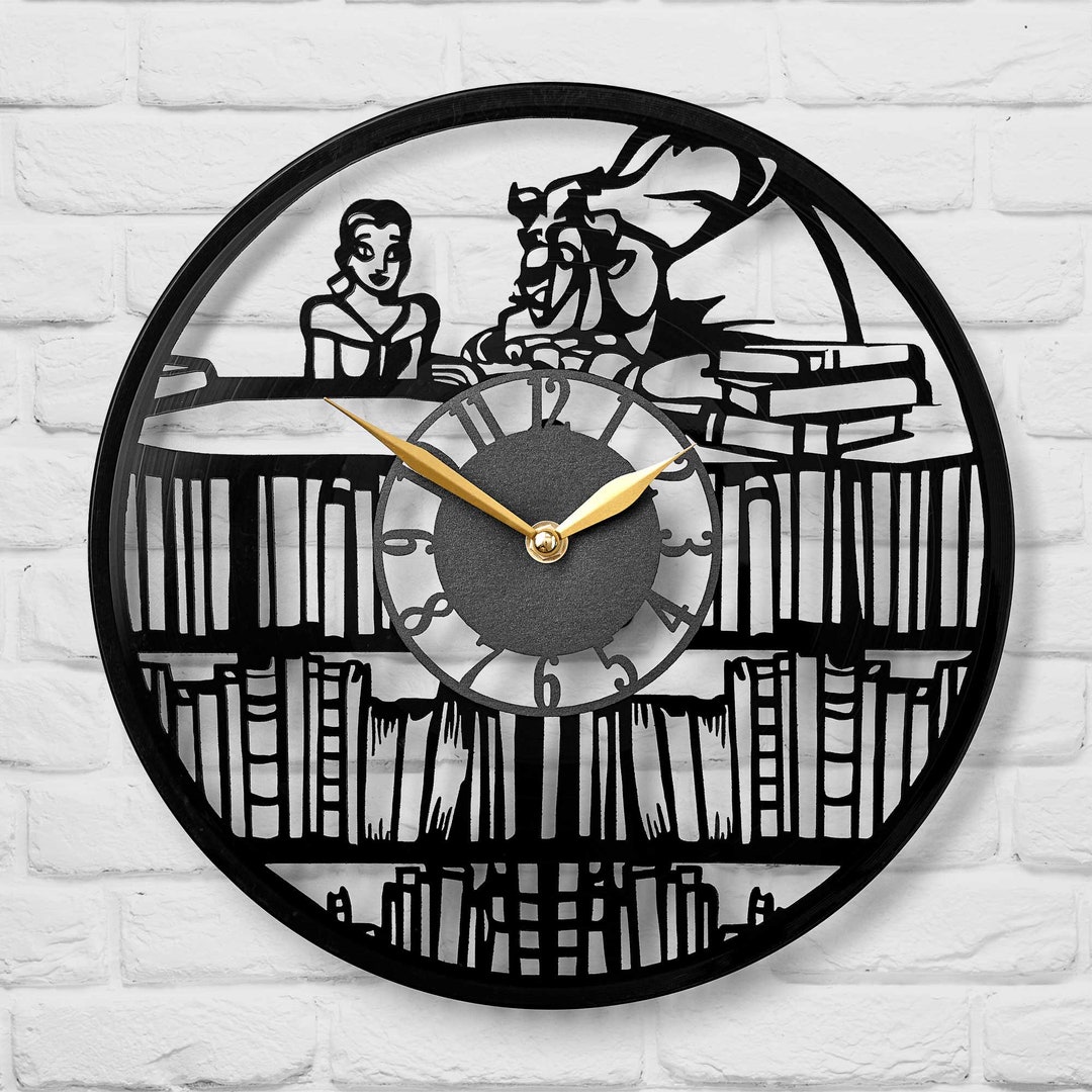 Beauty and the Beast Clock Beauty and the Beast Decor Beauty - Etsy
