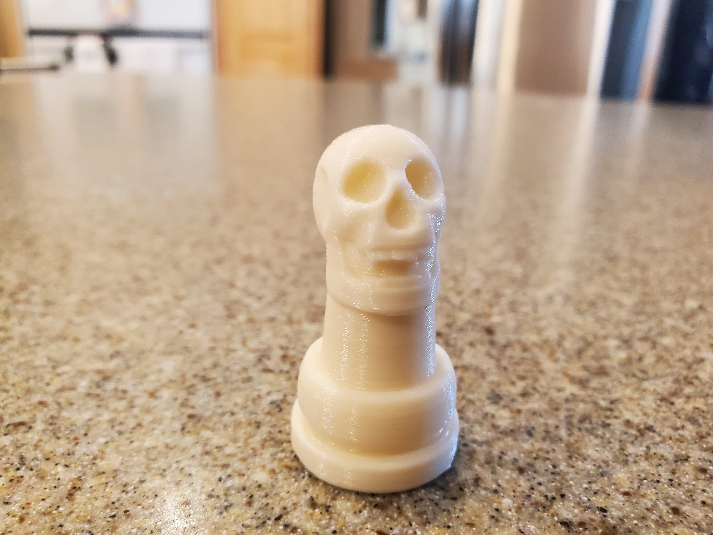 Skeleton Head Chess Piece Set - Etsy
