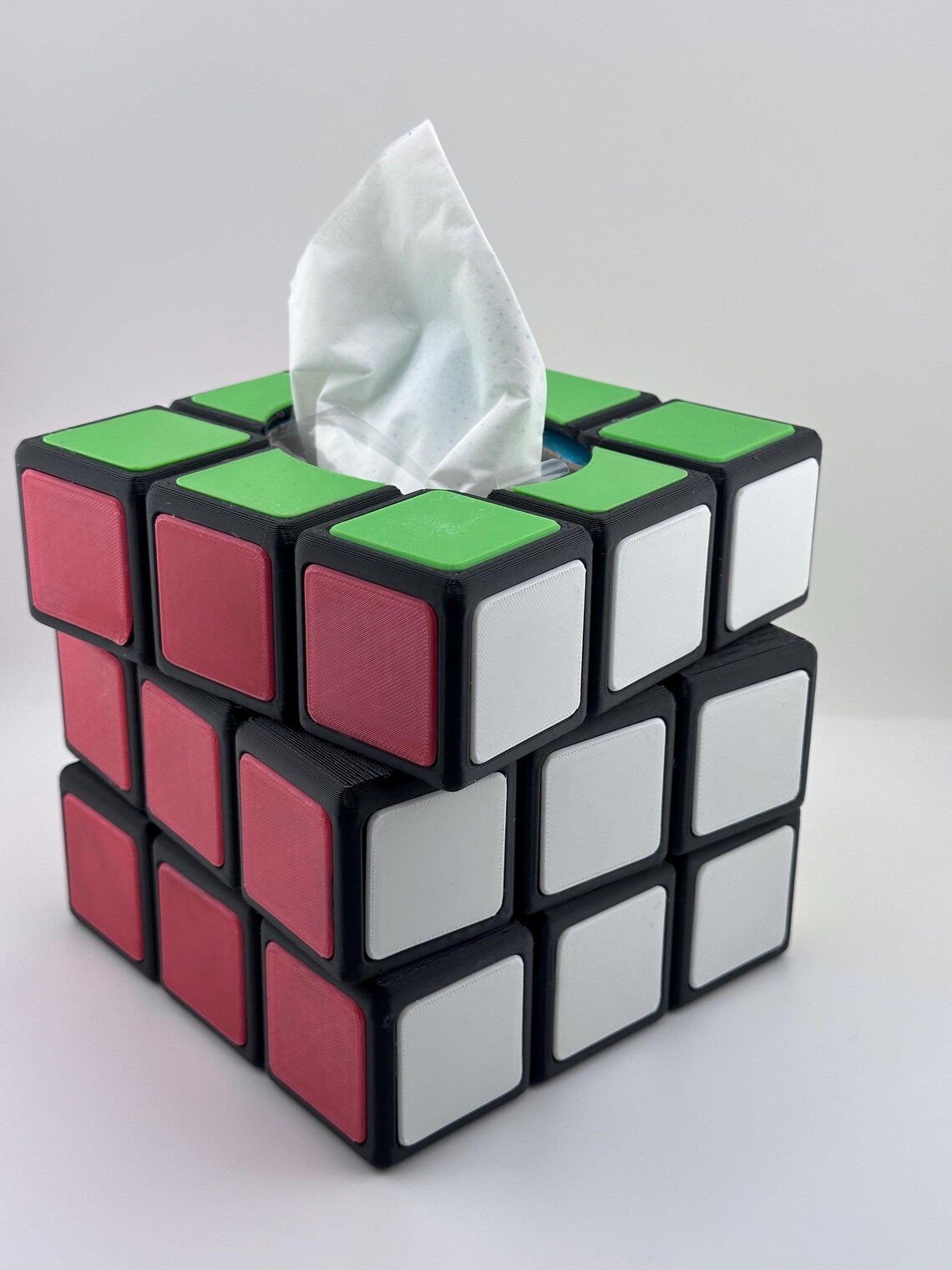 Rubik's Cube Inspired Tissue Box Cover - Etsy