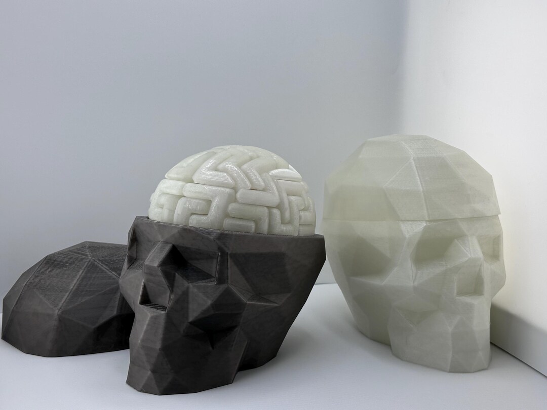 Skull Brain Puzzle - Glow in the Dark - Etsy