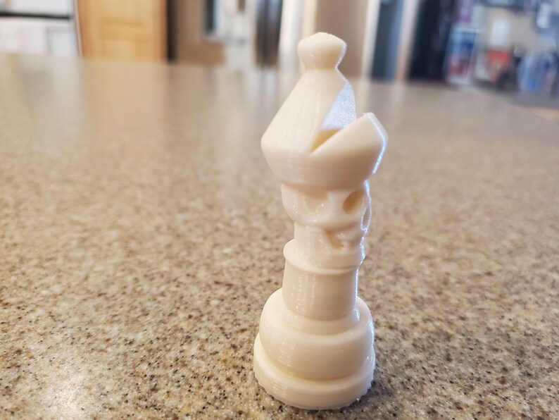 Skeleton Head Chess Piece Set - Etsy