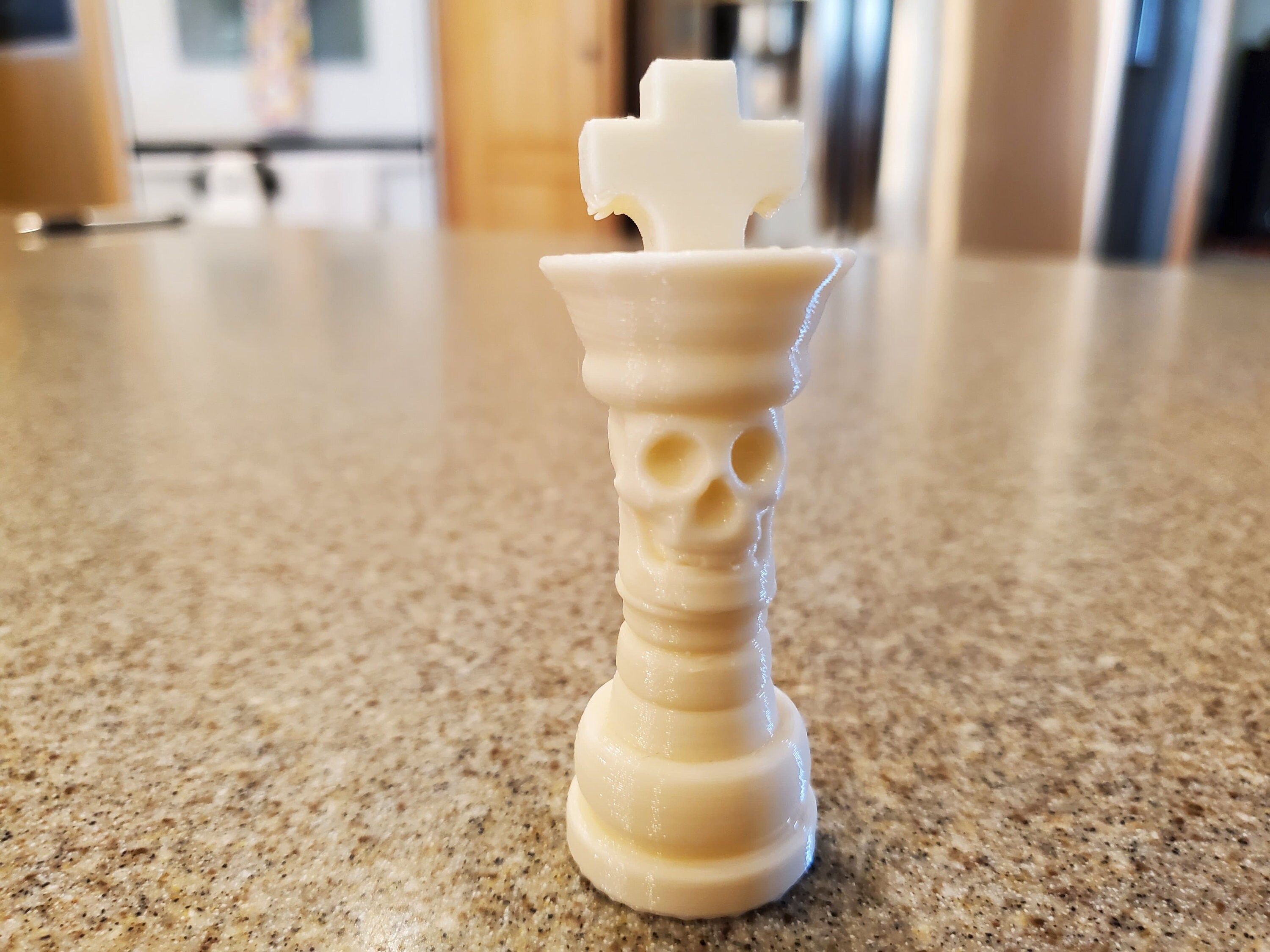 Skeleton Head Chess Piece Set - Etsy
