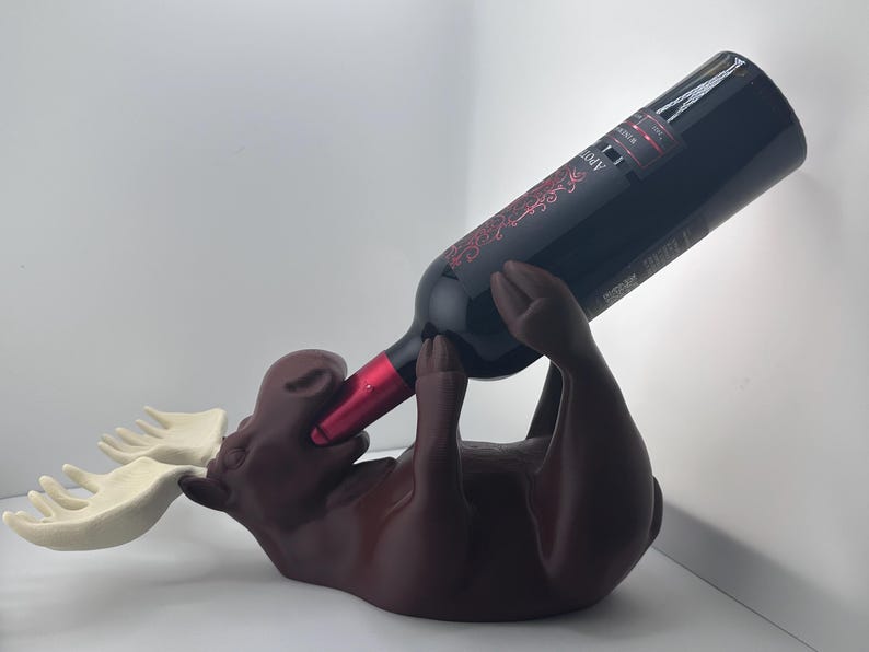 Moose Wine Bottle Holder - Etsy