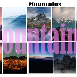 Mountains - Goodnotes Digital Covers - Etsy