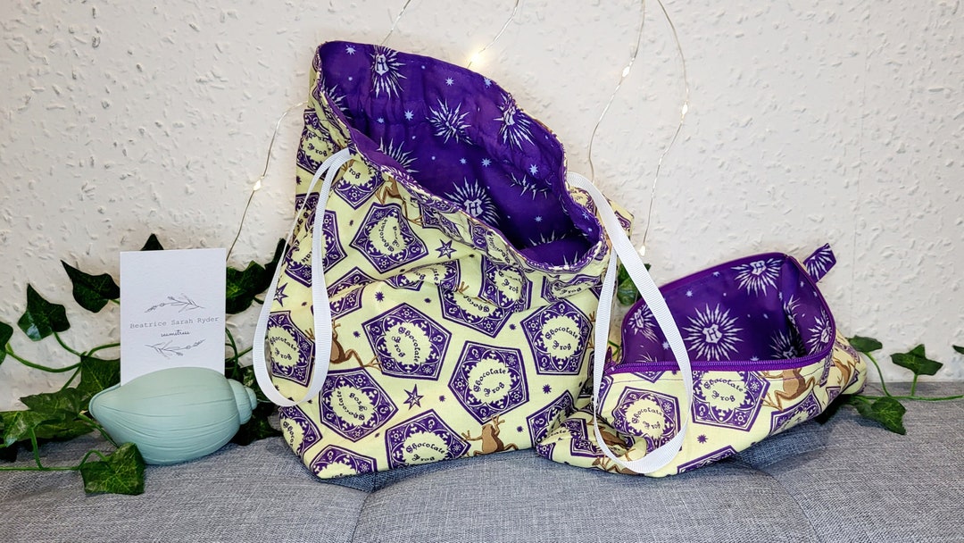 Magical Draw String Zip Pouch, Wizard & Witch Birthday Gift, School Bag ...