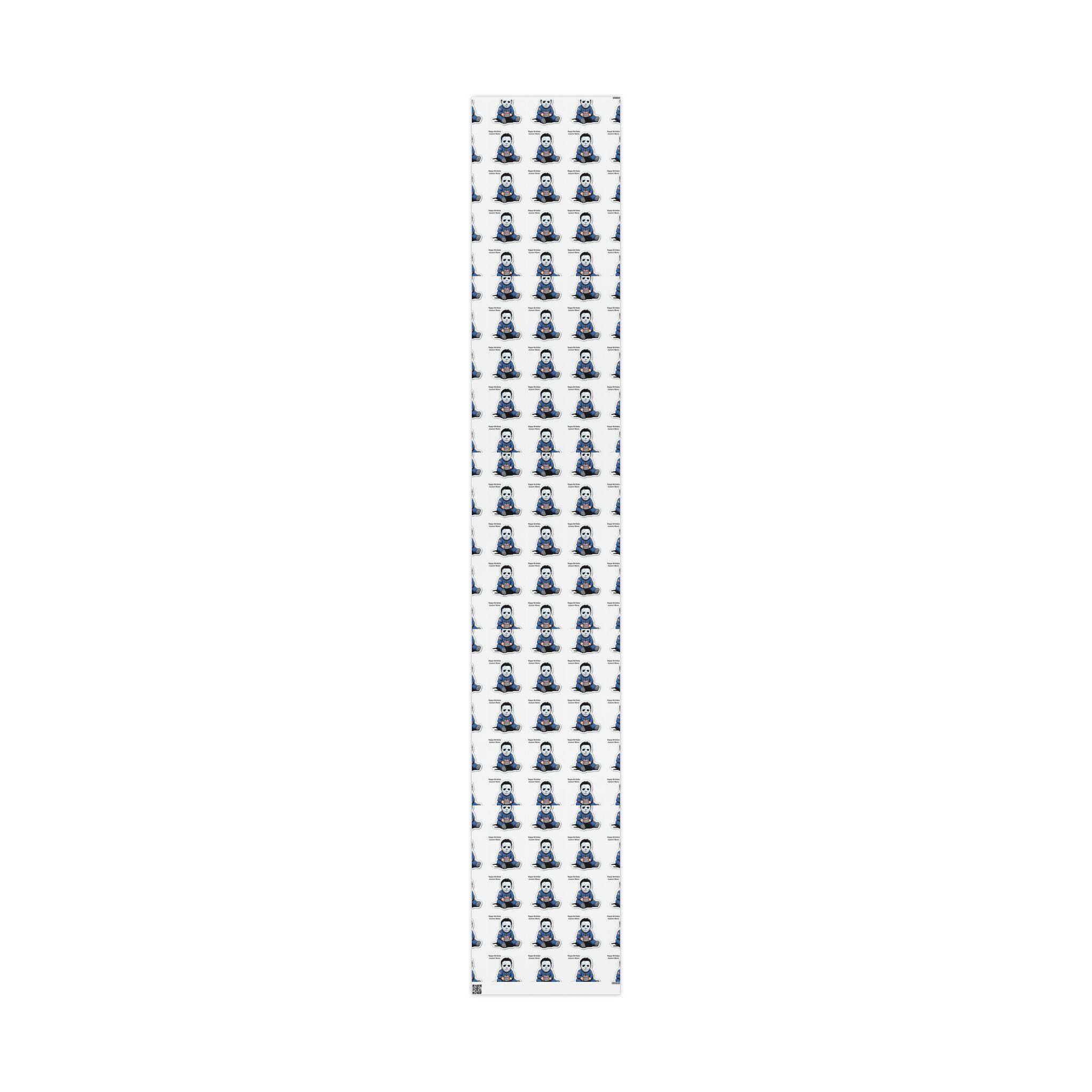 Michael Myers Custom Birthday Wrapping Paper, Horror Movie Gift Wrap ...