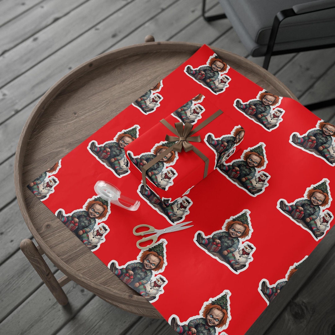 Chucky Christmas Wrapping Papers, Gift Wrap, Holiday Packaging, Festive ...