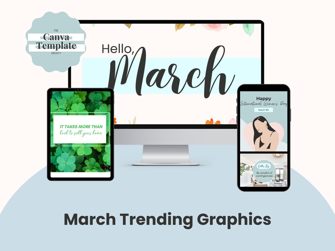 March Trending Graphics for Real Estate Agents - Etsy