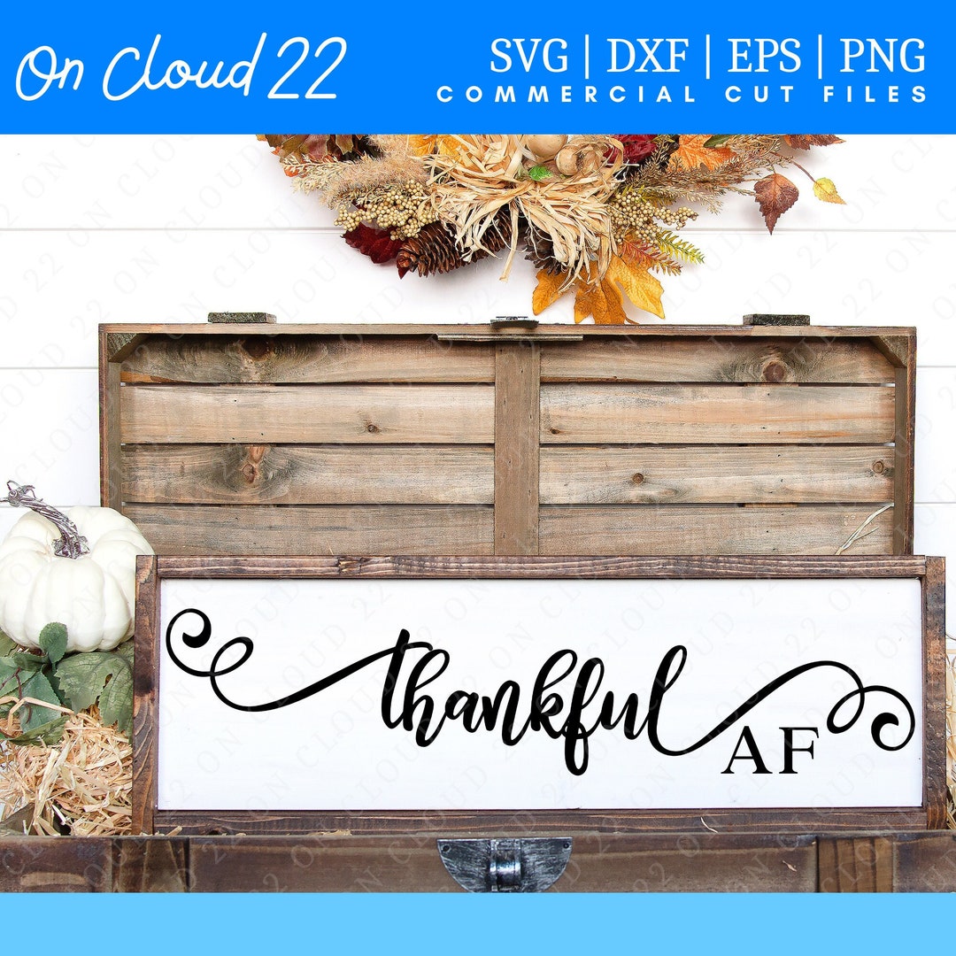 Thankful SVG Fall Sign Svg Friendsgiving Decor - Etsy