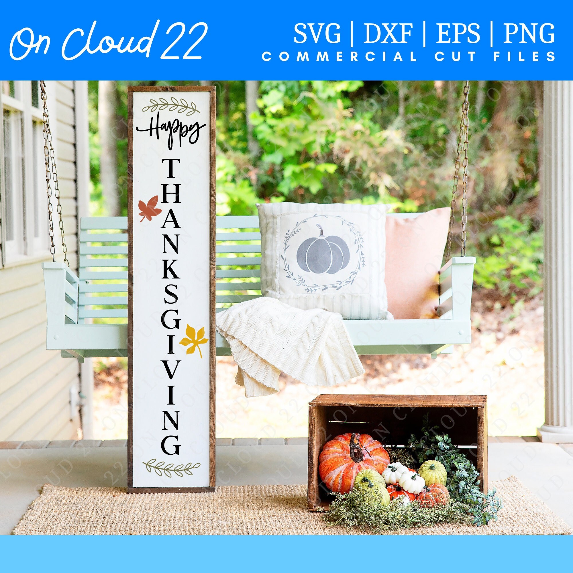 Porch Sign SVG, Give Thanks SVG, Welcome Sign Svg, Fall Sign Svg, Fall ...