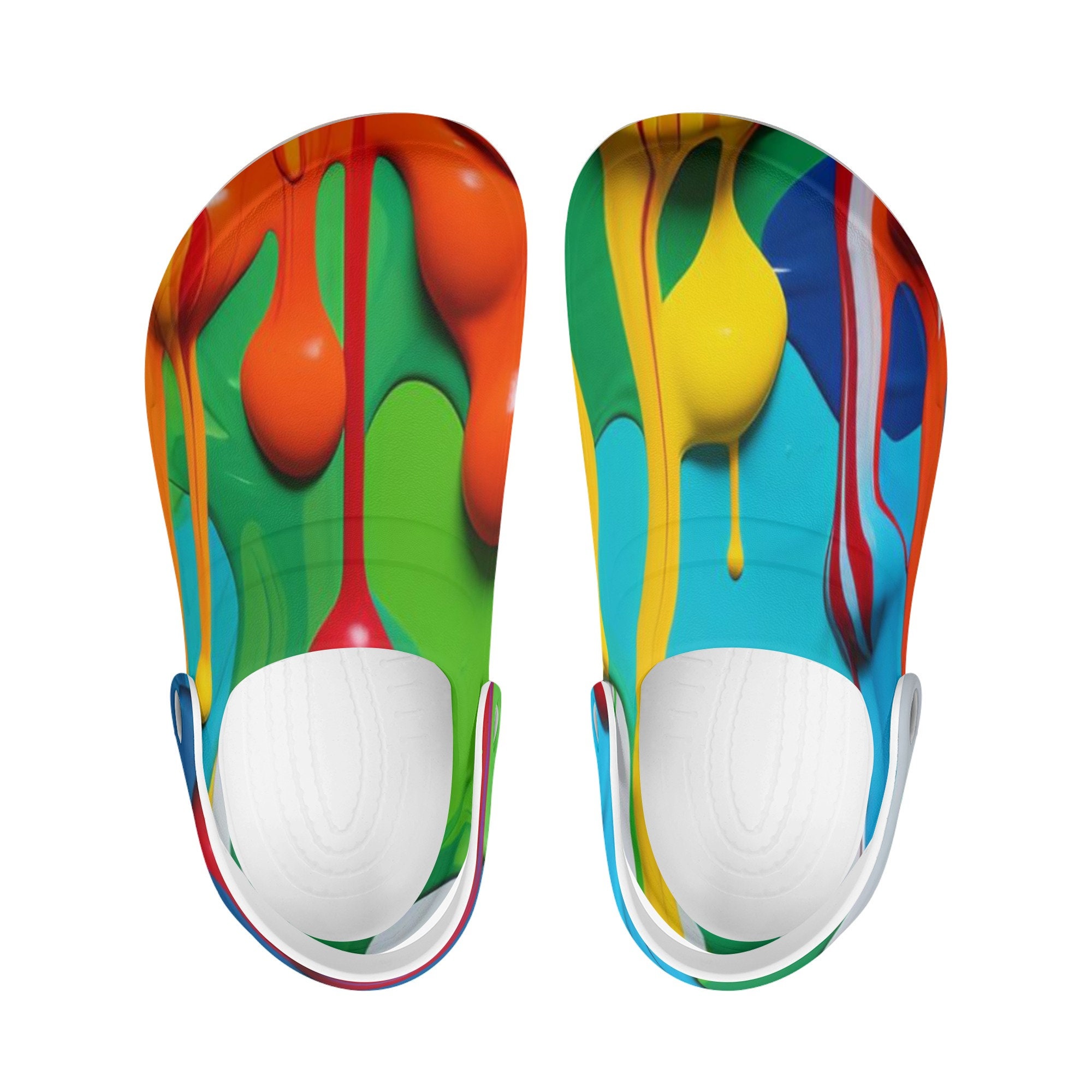 Colorful Croc Style Shoes - Etsy