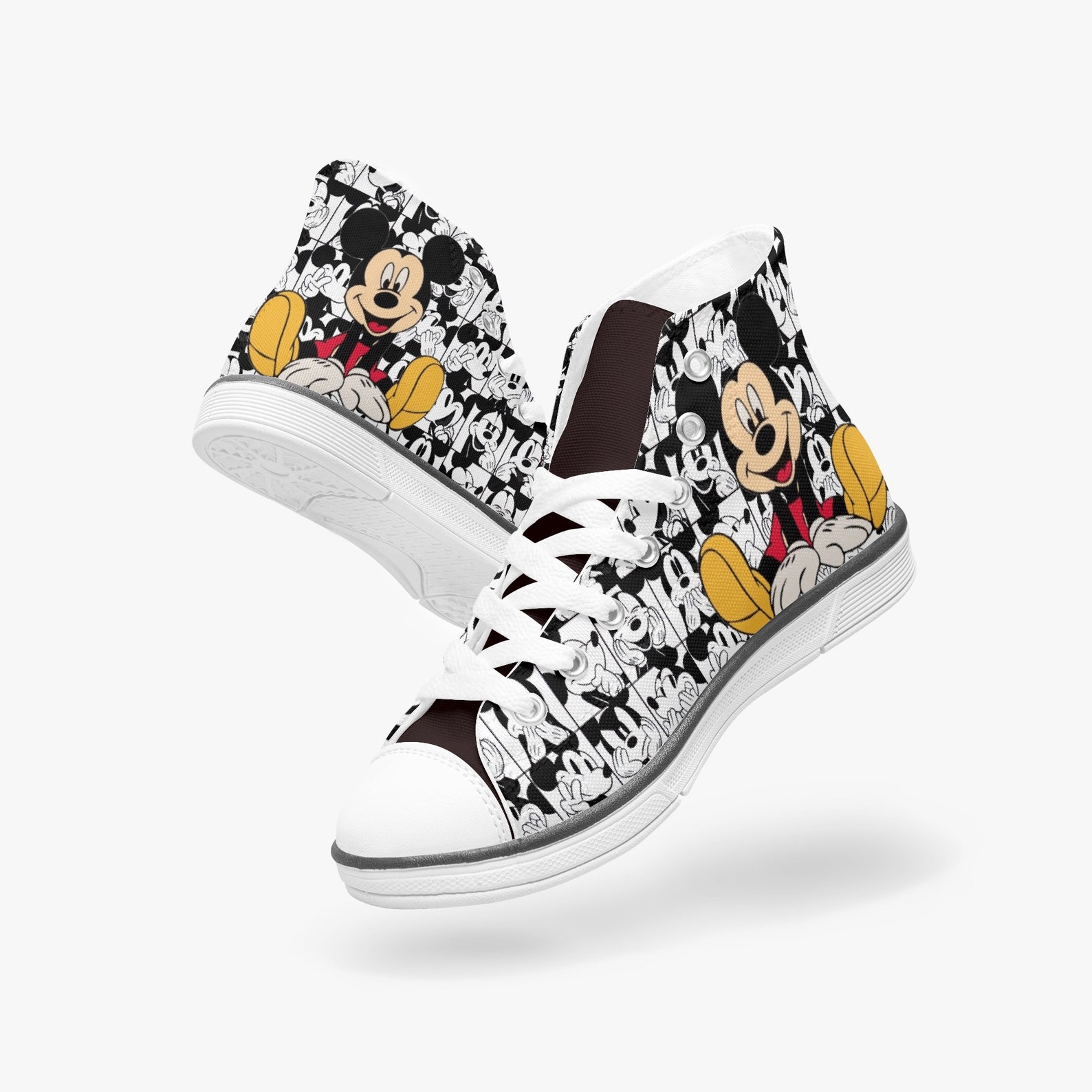 Mickey High-top Canvas Shoes - Etsy