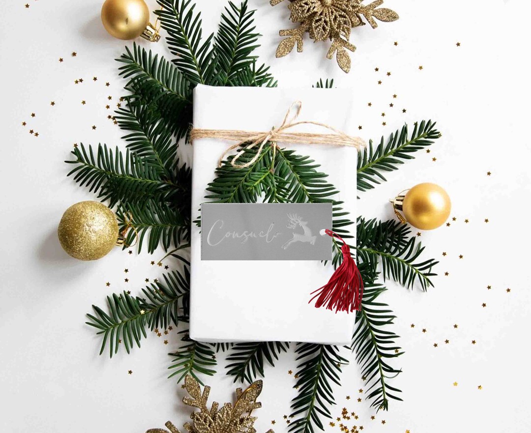 Kit of 10 Placeholders for Christmas Table in Plexiglass - Etsy