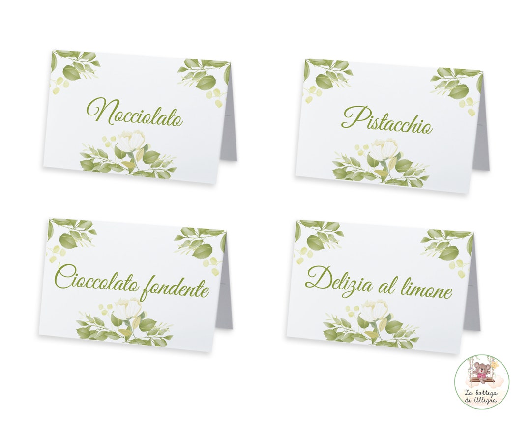 Kit 10 Segna gusto confetti per confettata - Etsy Italia