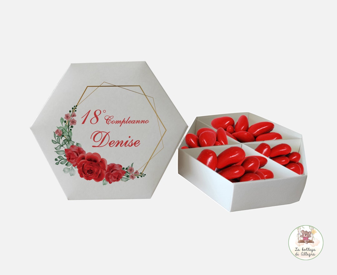 Personalized 18th BIRTHDAY Boxes for Sugared Almonds for - Etsy