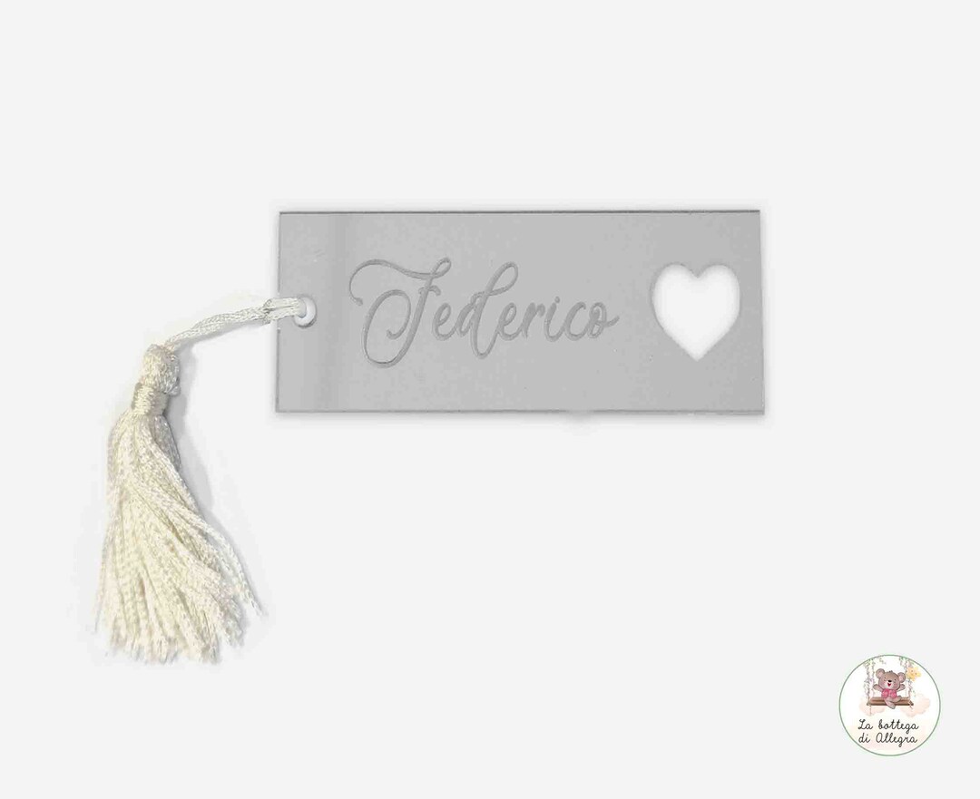 Kit of 10 Placeholders, Plexiglass Plate With Heart Personalized With ...