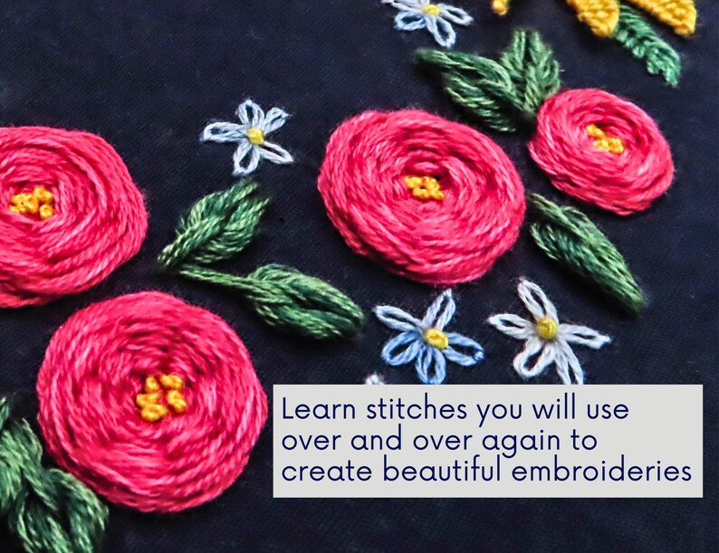 Stitch Guide Raised Embroidery Stitches PDF Instant - Etsy