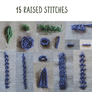 Hand Embroidery Stitch Guide Bundle, Learn to Embroider 15 Basic and 15 ...