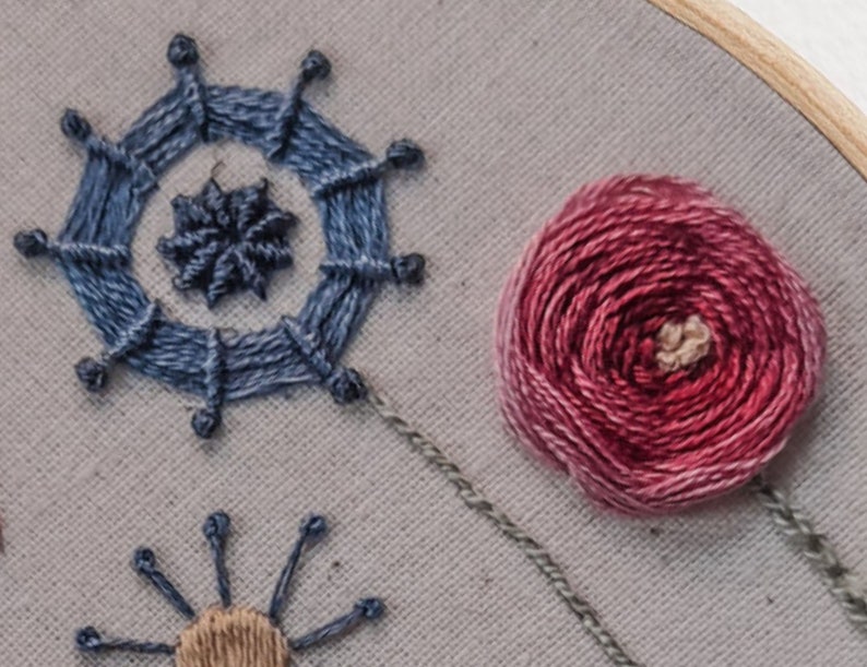 Floral Hand Embroidery Stitch Sampler PDF Pattern, Stitch Guide ...