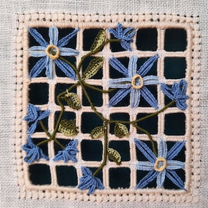 Reticello Floral Daisy Embroidery Pattern With Full Instructions ...