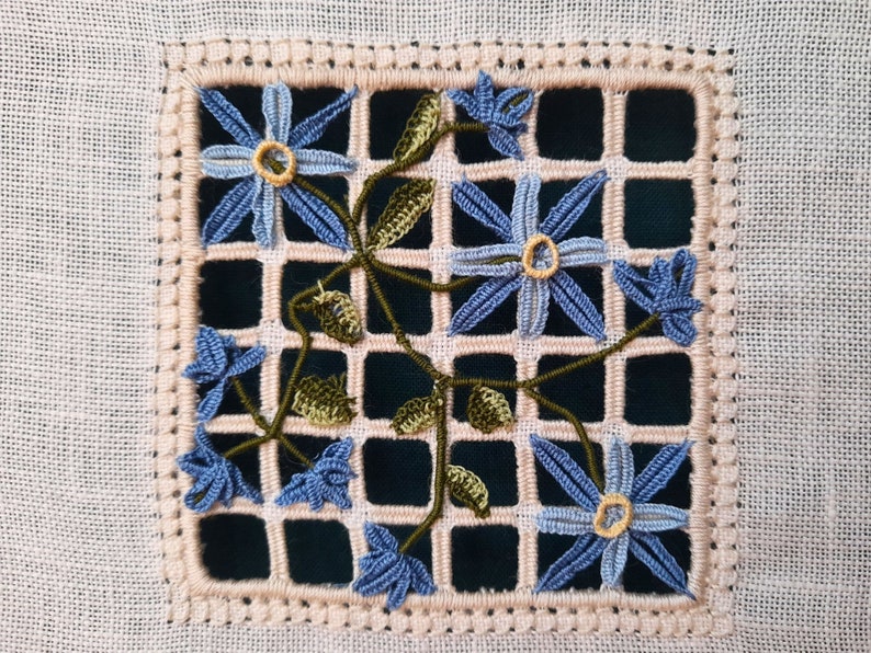 Reticello Floral Daisy Embroidery Pattern With Full Instructions ...