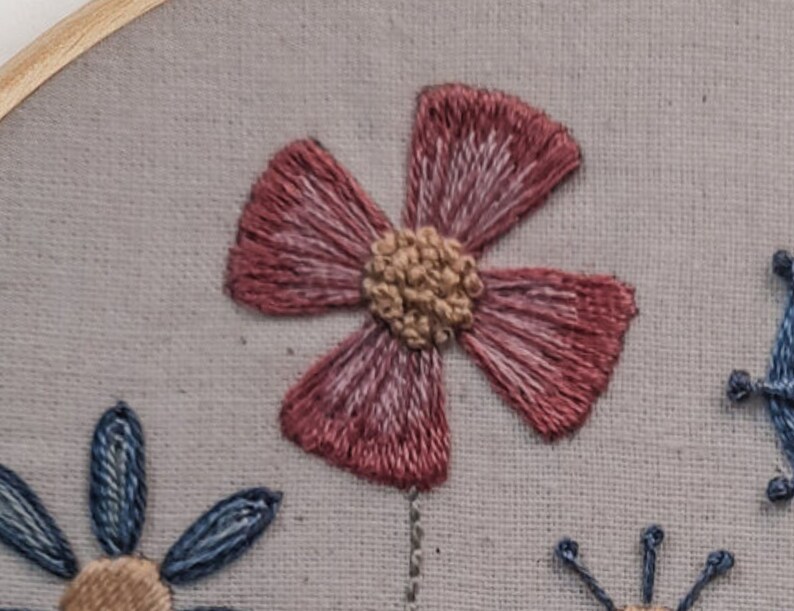 Floral Hand Embroidery Stitch Sampler PDF Pattern, Stitch Guide ...