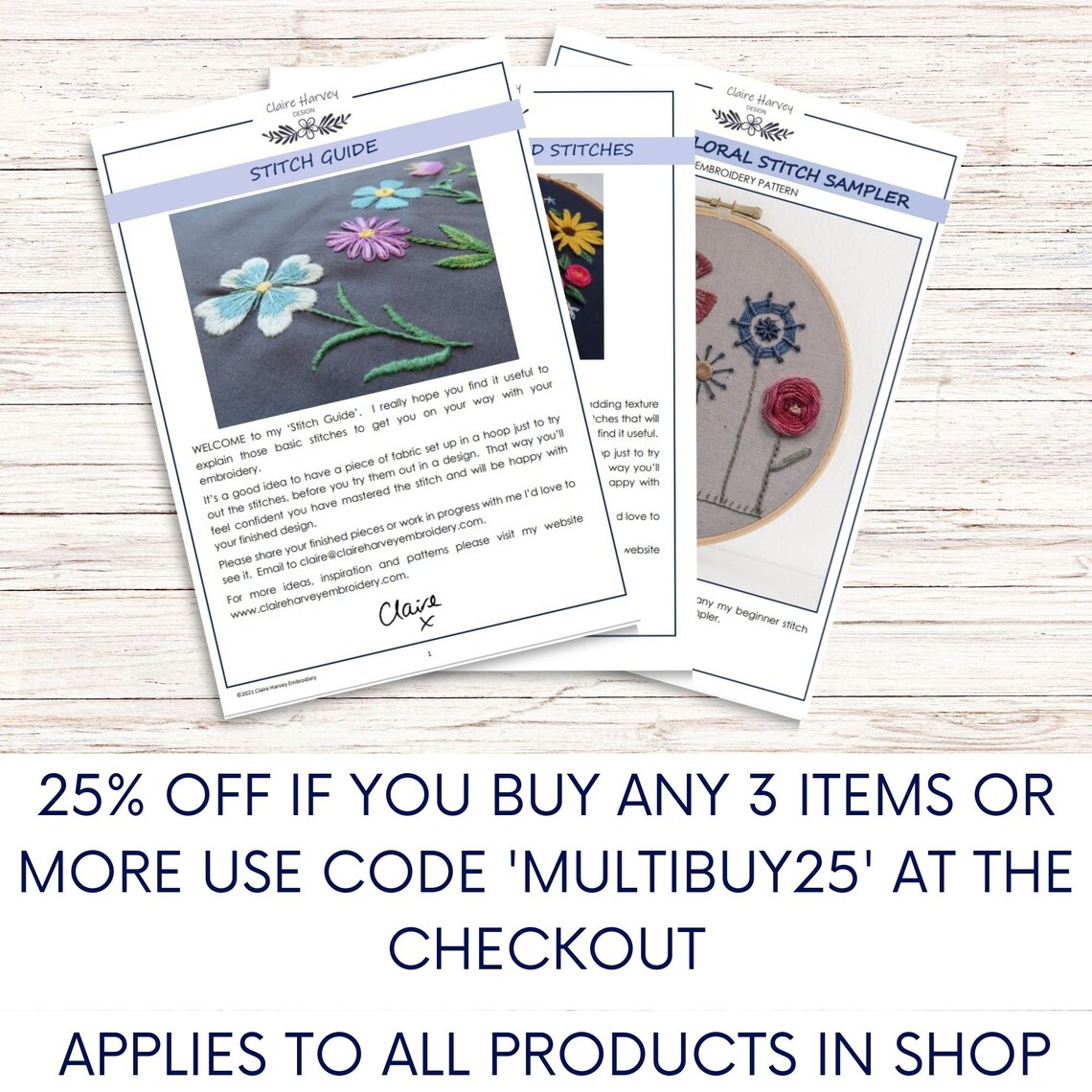 Stitch Guide Raised Embroidery Stitches PDF Instant Digital Download ...