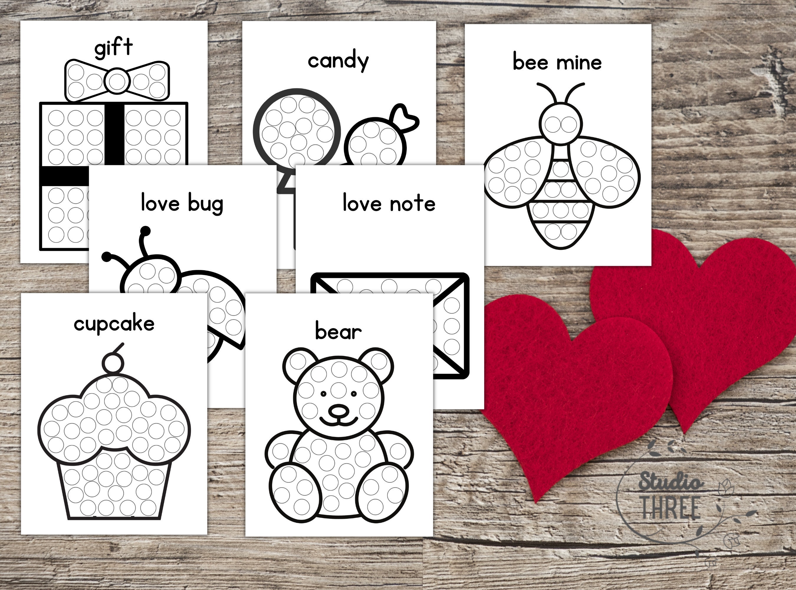 Lots of Love - Dot Marker Activity Sheets - Do-a-dot - Preschool - Fine ...