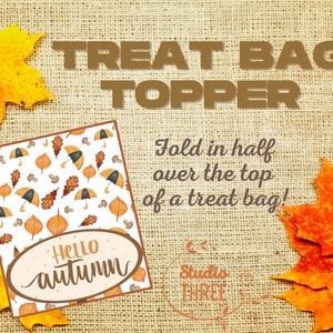 Fall Treat Bag Topper ~ Trick or Treat ~ Trunk or Treat ~ Printable ...