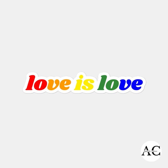 Love is Love Statement Stickers Stickers Bubble-free Pride | Etsy