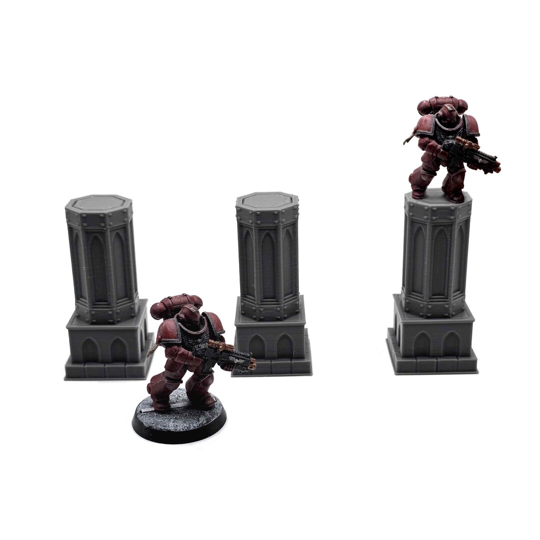 Statue Plinth Display 28mm Gothic Industrial War Scenery Tabletop ...