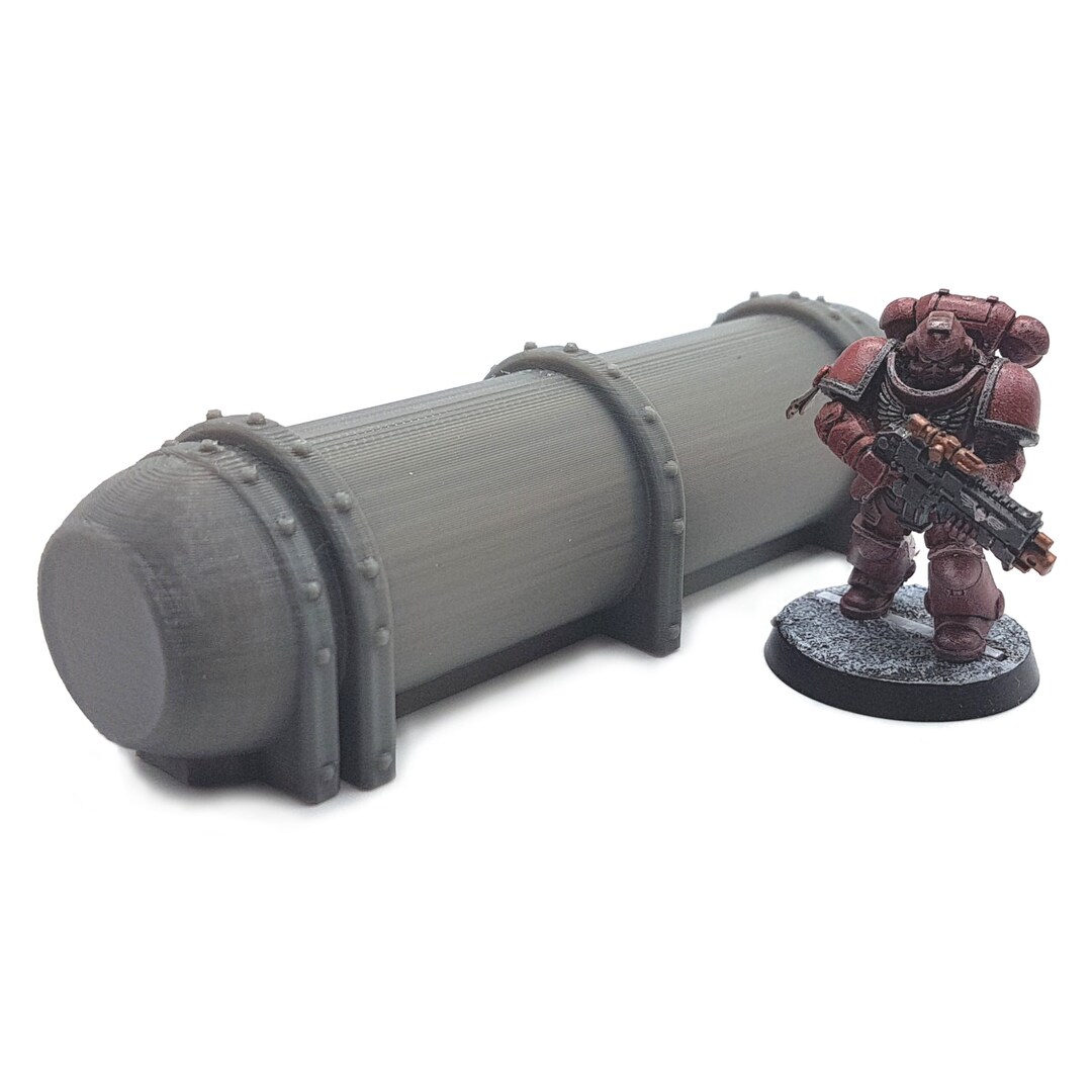 Fuel Tank Pipe 28mm Gothic Urban Industrial War Scenery Tabletop ...