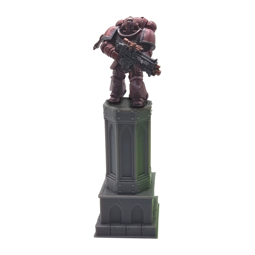 Statue Plinth Display 28mm Gothic Industrial War Scenery Tabletop ...