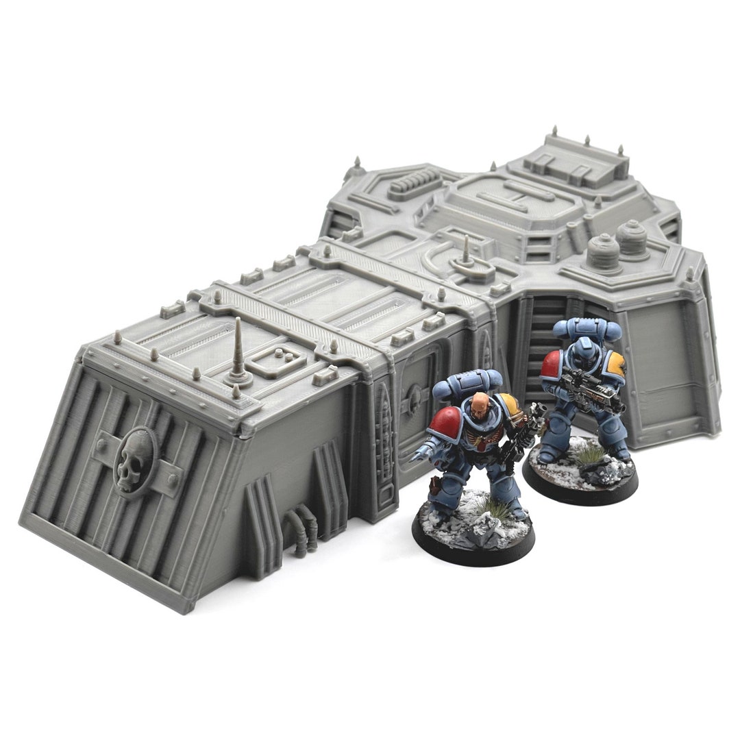Space Marine Chapter HQ Barracks 28mm Terrain Grimdark Wargaming Sci-fi ...