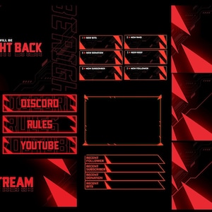 Animated Overlay Red & Black Style - Etsy