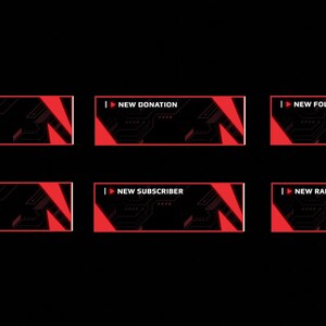 Animated Overlay Red & Black Style - Etsy