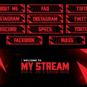 Animated Overlay Red & Black Style - Etsy